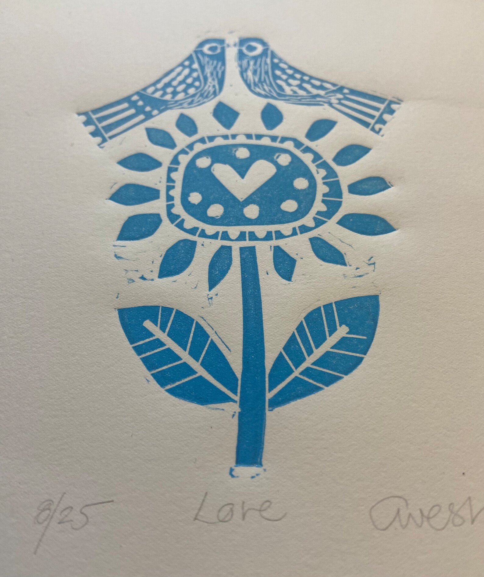 Love Limited Edition Linocut Print - Etsy
