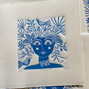 Seed Head, Limited Edition Linocut Art - Etsy