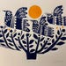 My Sunshine, Linocut, Relief Print - Etsy