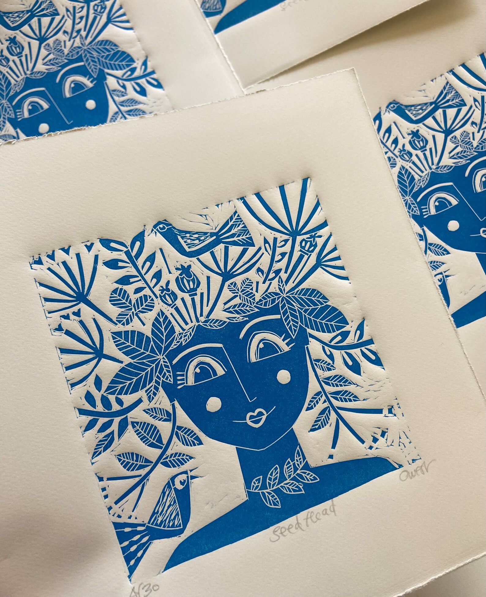 Seed Head, Limited Edition Linocut Art - Etsy