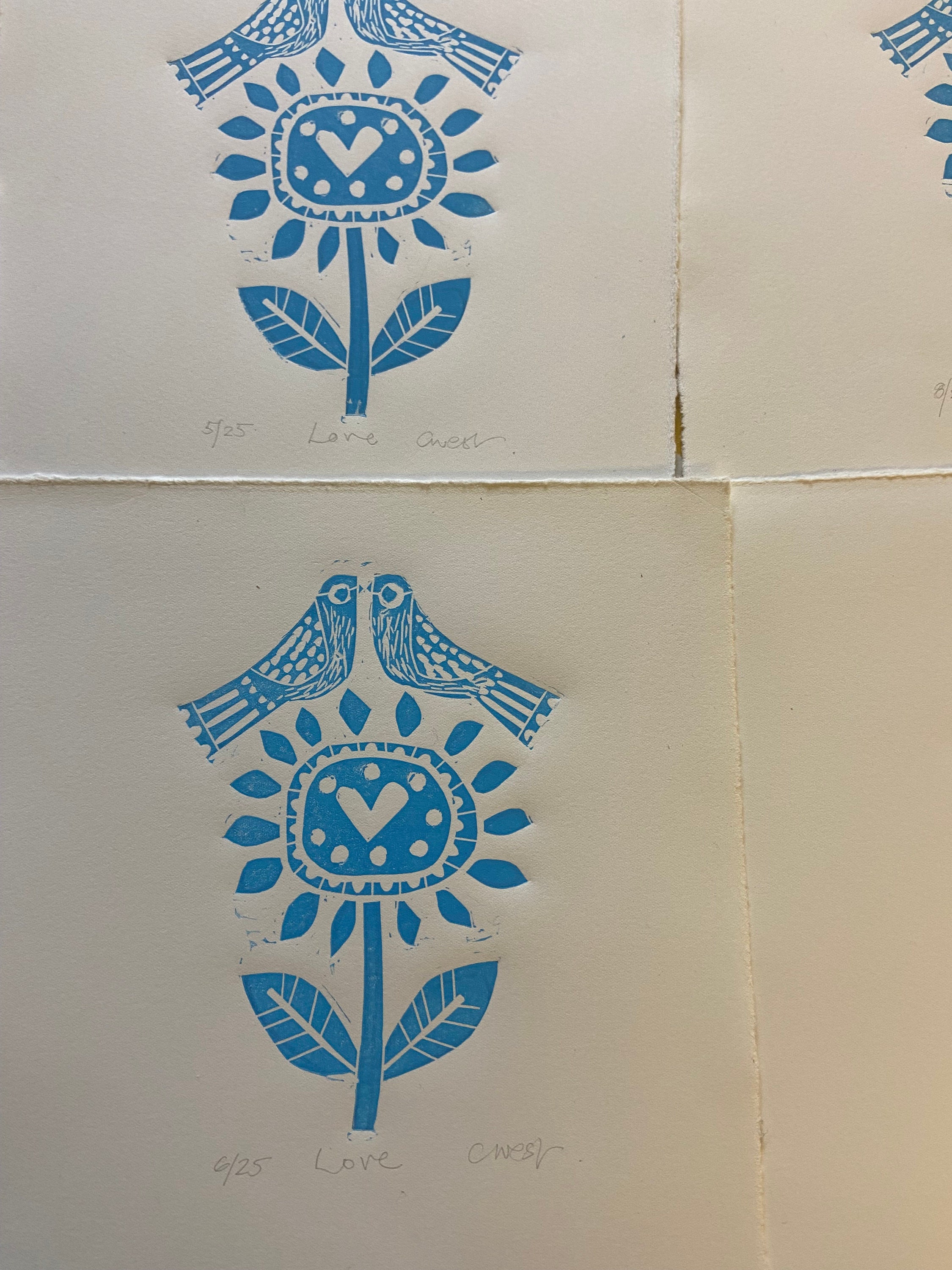Love Limited Edition Linocut Print - Etsy