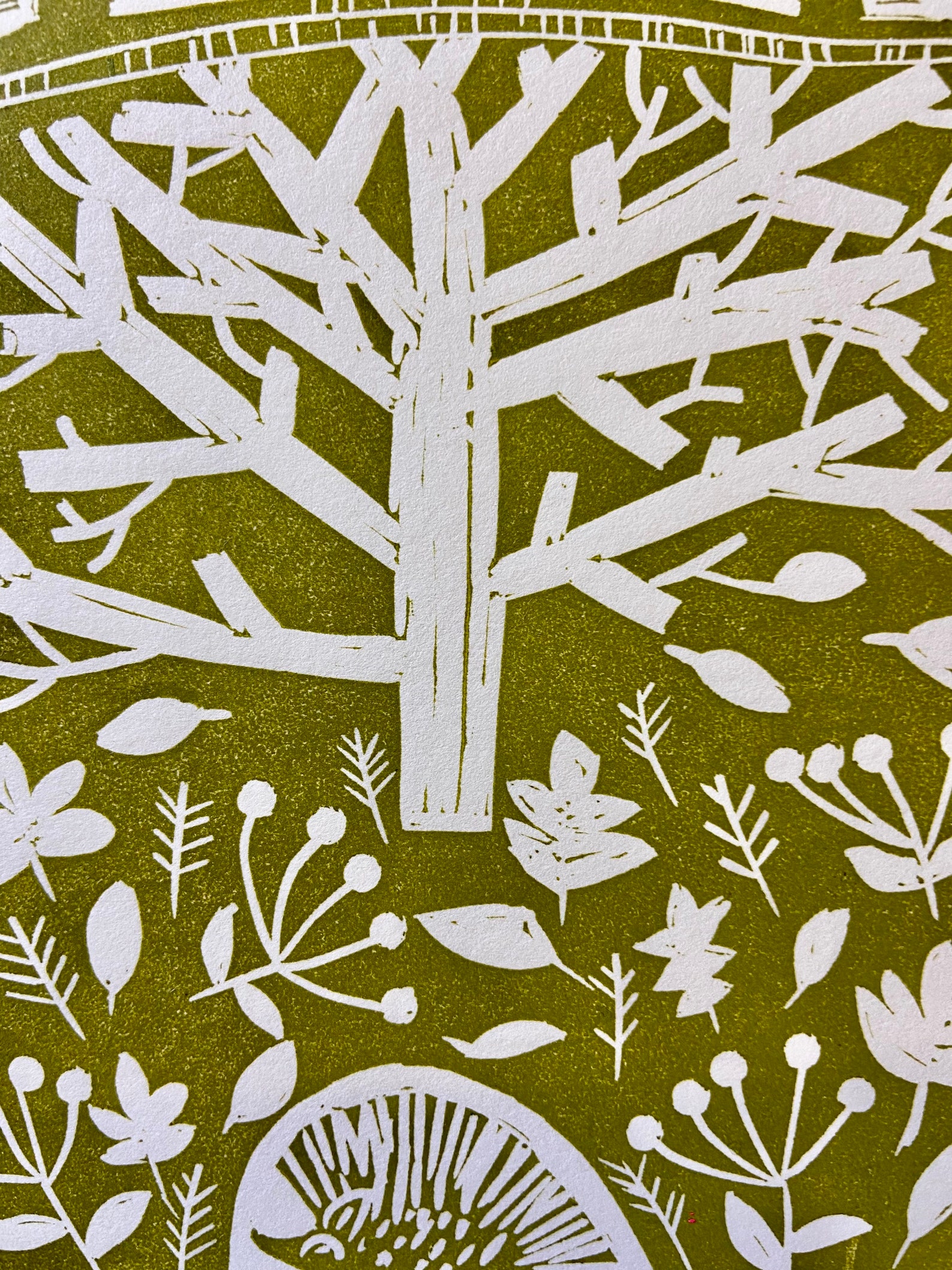 Autumn, Hedgehog, Linocut, Lino Print - Etsy