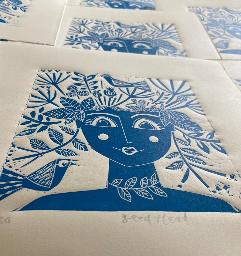 Seed Head, Limited Edition Linocut Art - Etsy