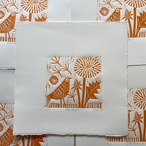 Dandelion Limited Edition Lino Cut Artwork - Etsy