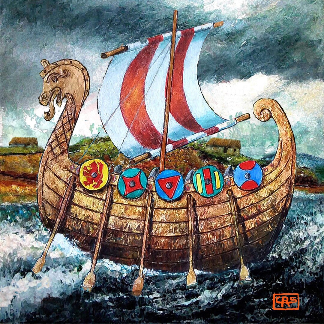 Early Calmac | Art Print | Wall Art | Boat | Seascape | Beach ...