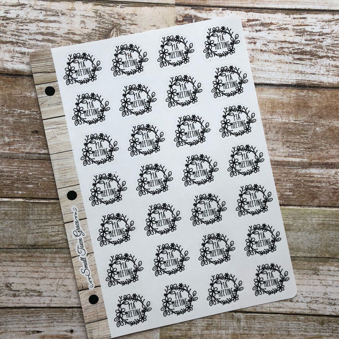 PTA Meeting Event Stickers Stickers to Help Organize and - Etsy