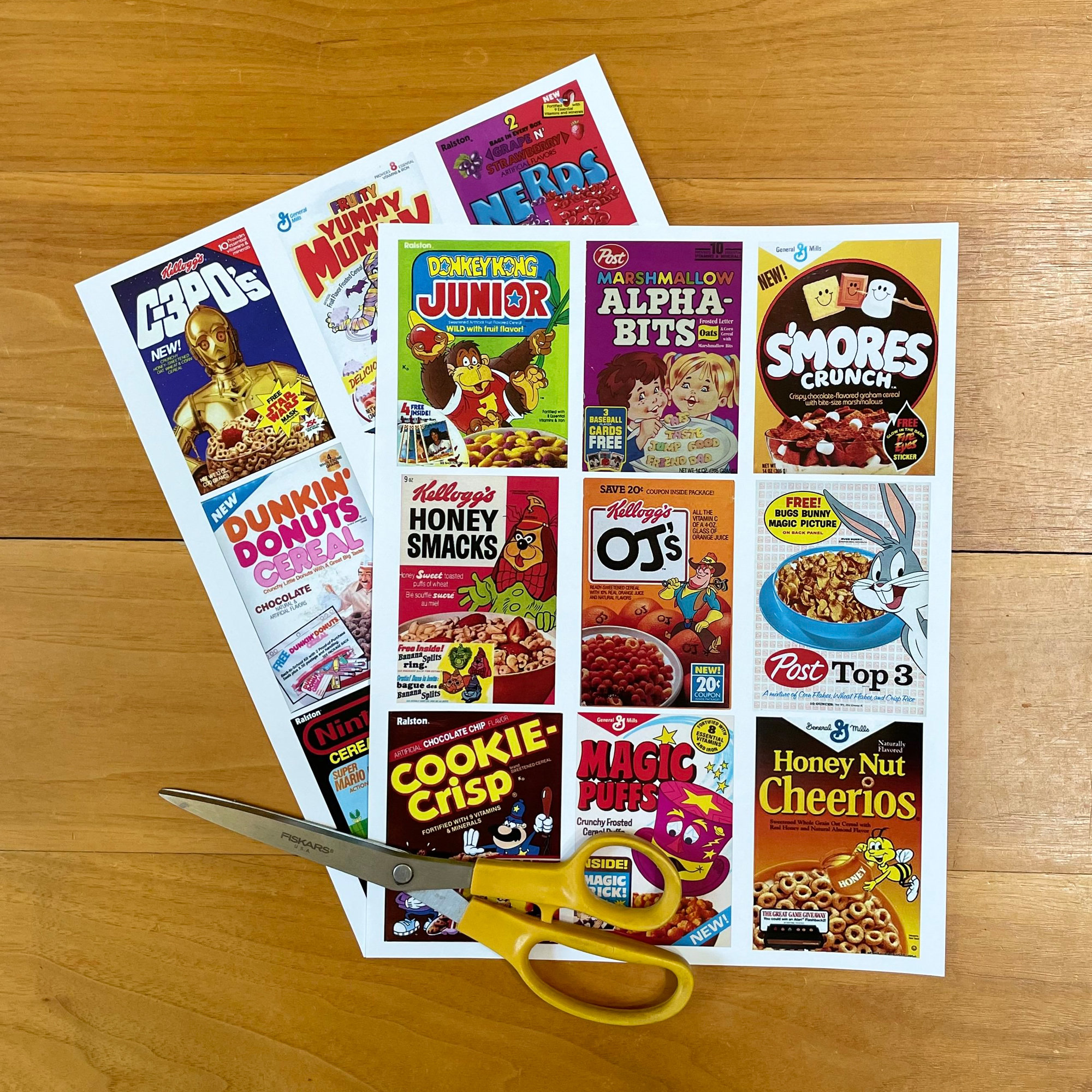 Vintage Cereal Box Collage Clip Art Sheet Vol.2 INSTANT - Etsy