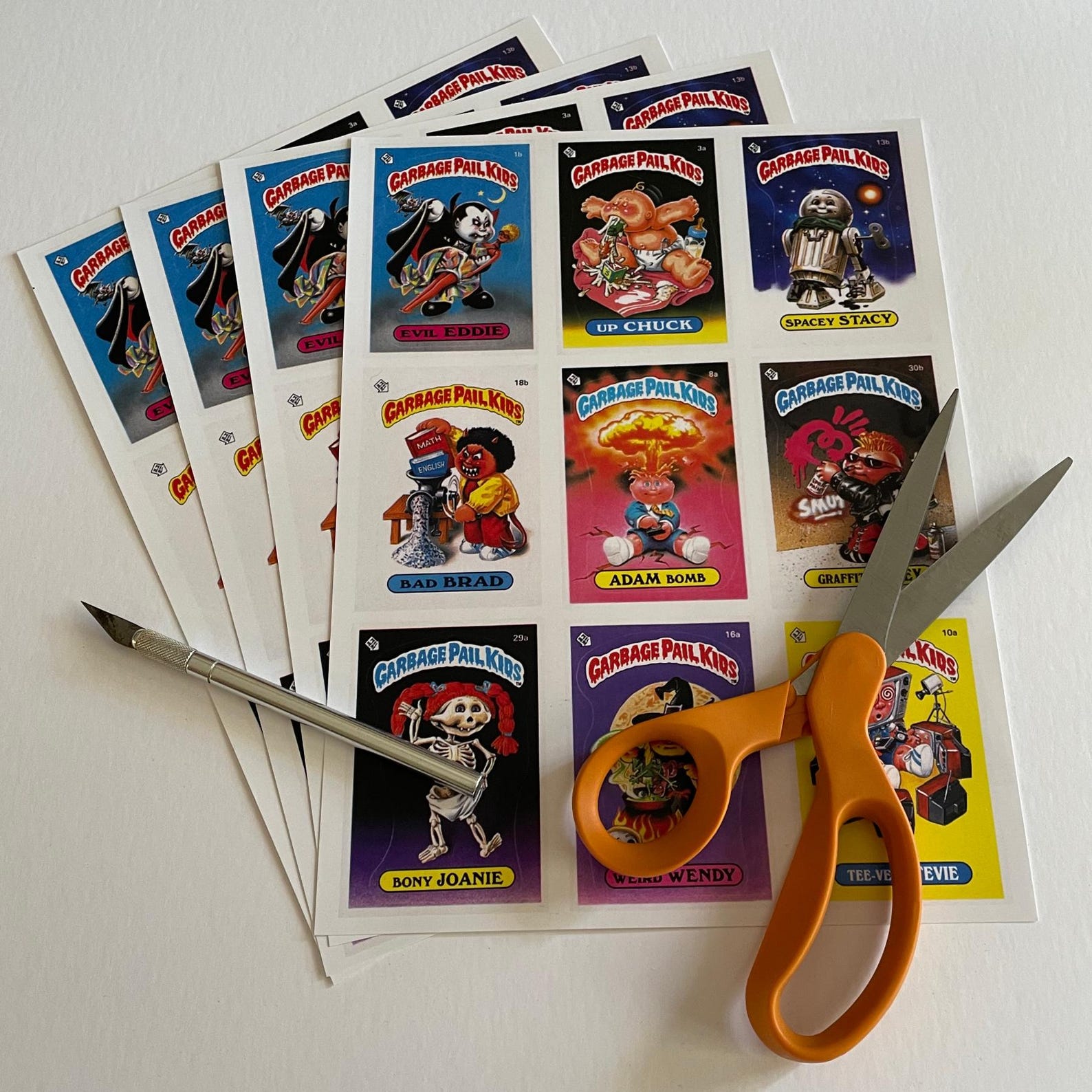 Garbage Pail Kids Clip Art Sheet: Series 1 Collage (PDF & JPEG Download ...