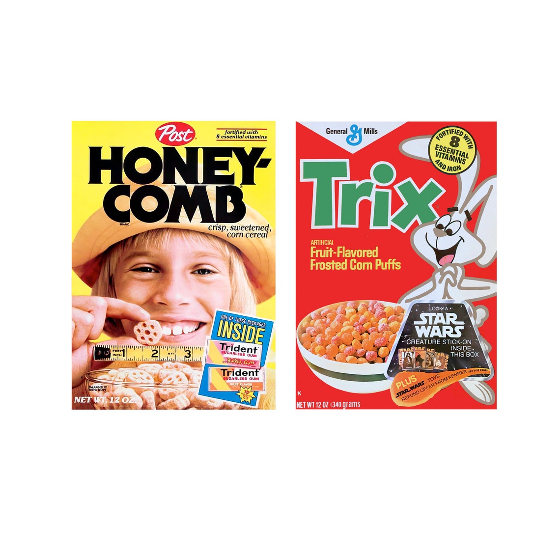Vintage Cereal Box Collage Art Sheet: 1960-1990s (PDF & JPEG) - Etsy