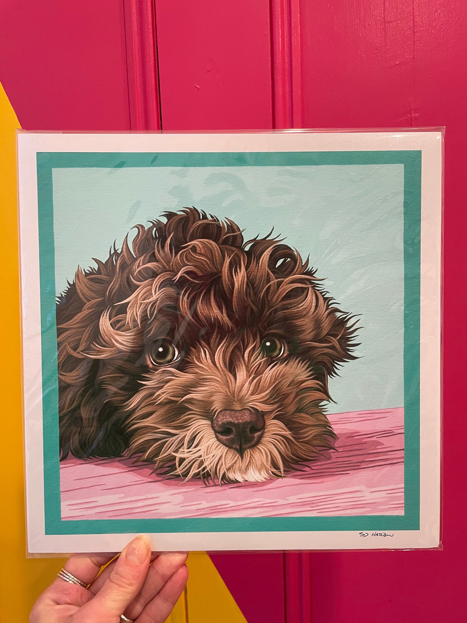 Labradoodle Puppy Archival Art Print Labradoodle Lover Gift | Etsy