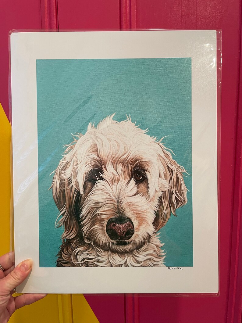 Labradoodle Archival Art Print Labradoodle Illustration I | Etsy