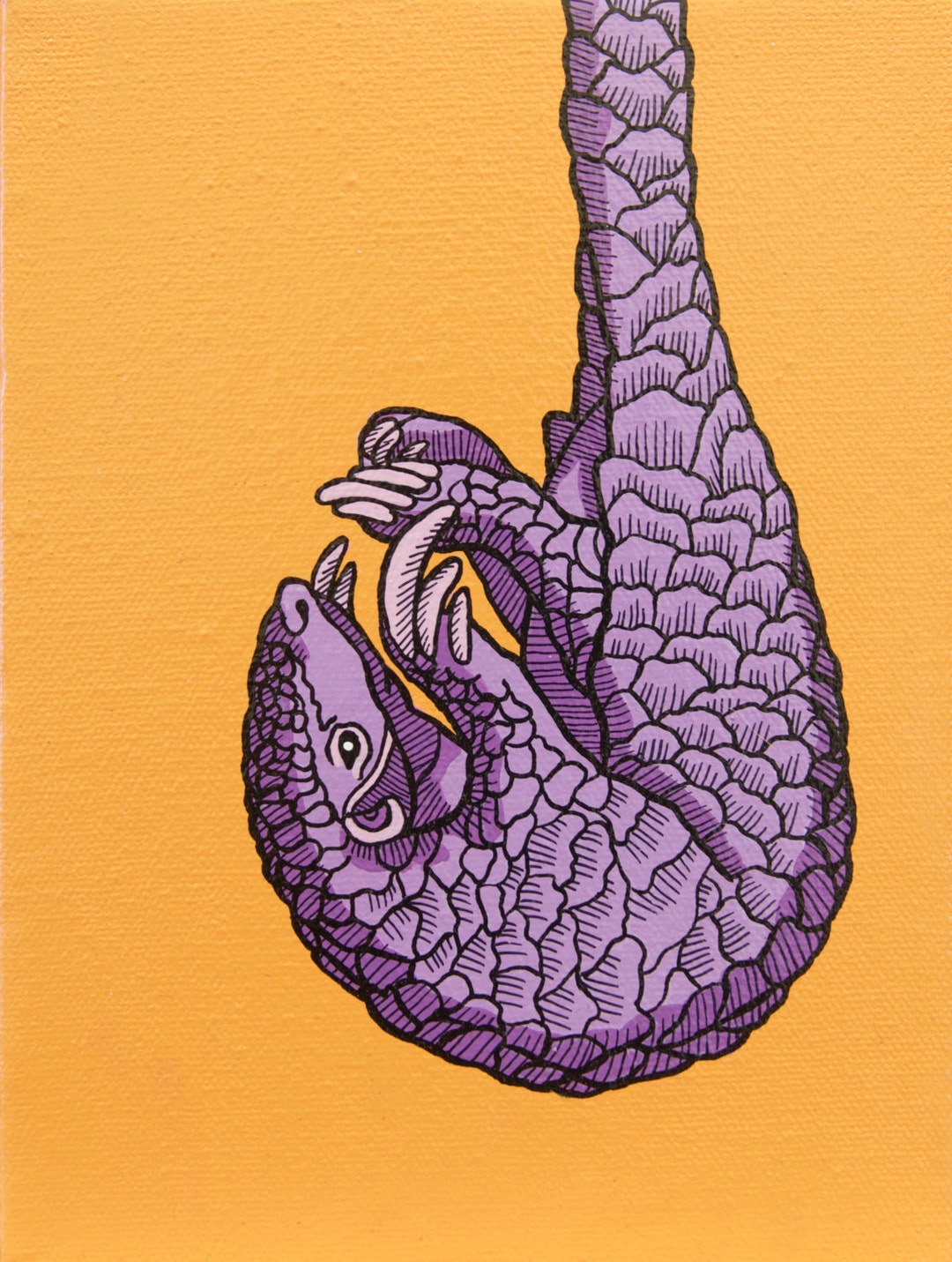 Pop Art Pangolin Archival Print, Rare Endangered Animals, Animal Zoo ...