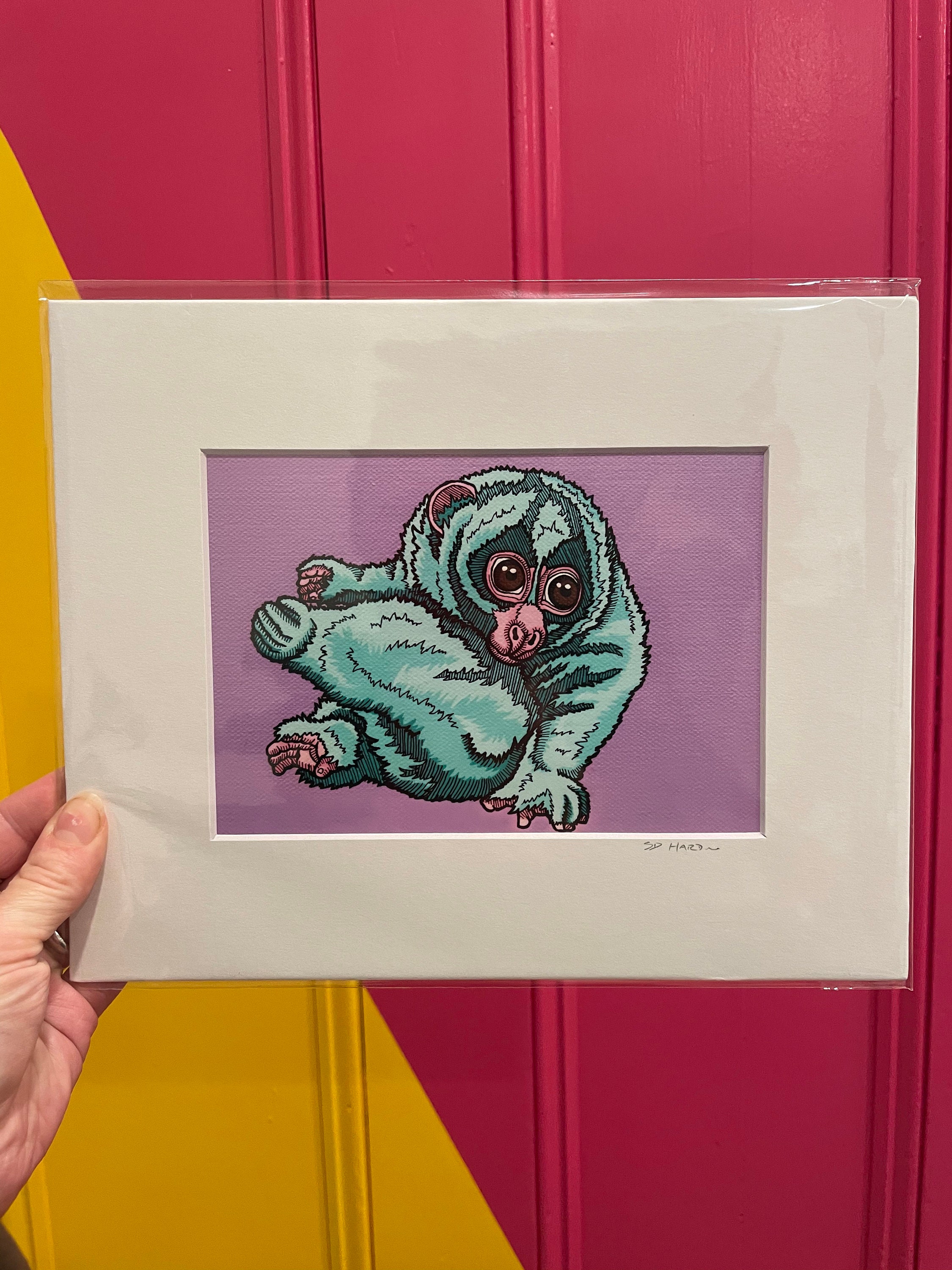 Pop Art Slow Loris Archival Print Slow Loris Illustration - Etsy