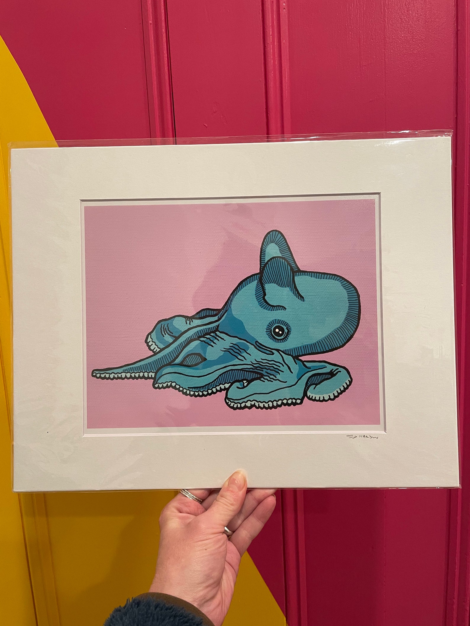 Pop Art Dumbo Octopus Archival Print, Octopus Art, Cephalopod Art, Gift ...