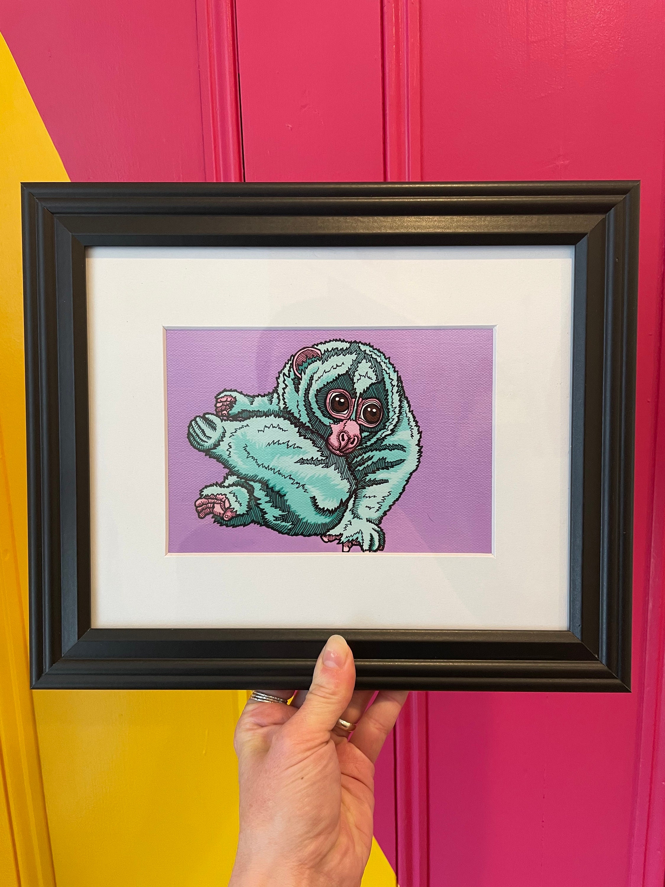 Pop Art Slow Loris Archival Print Slow Loris Illustration - Etsy