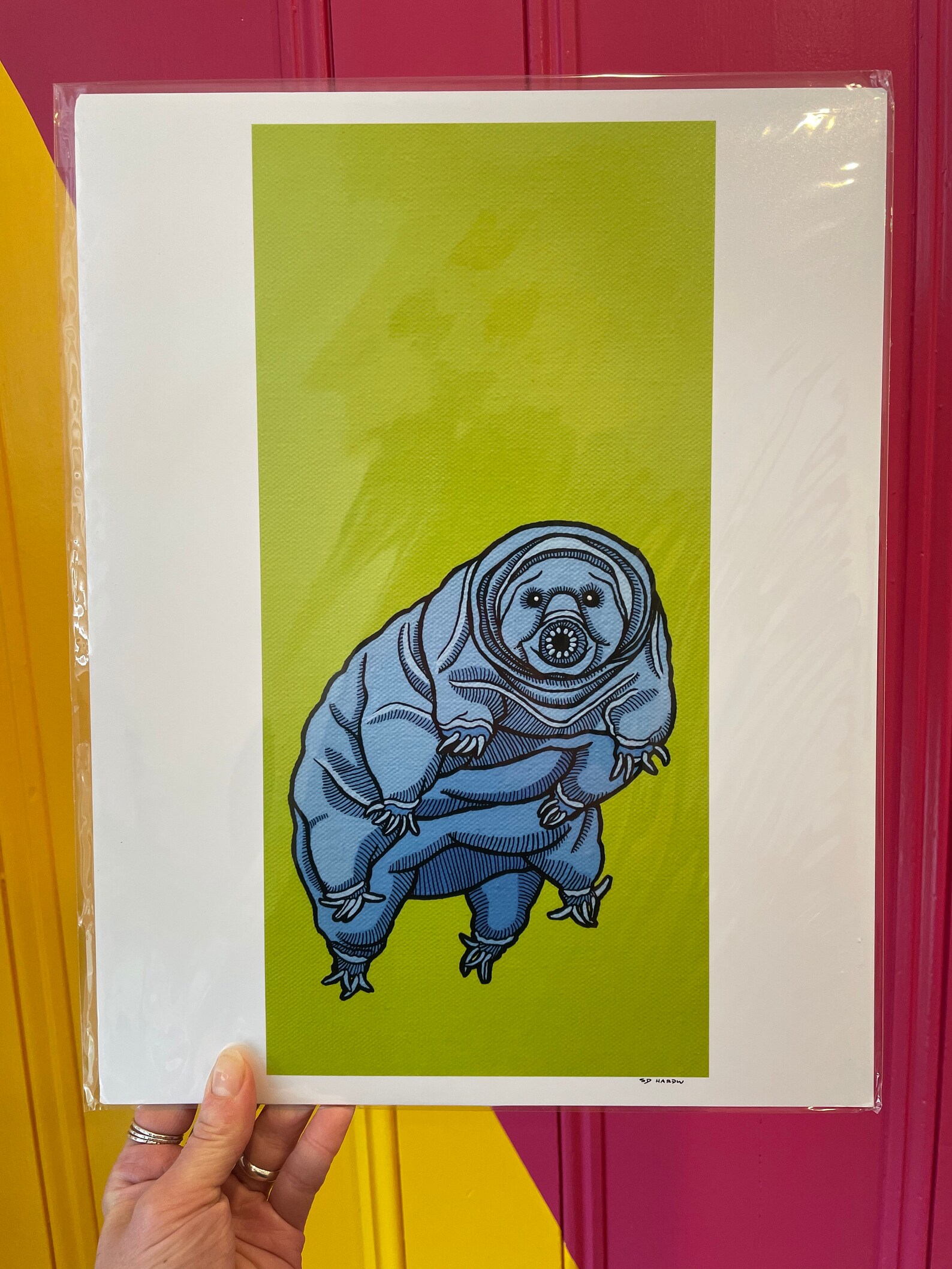 Pop Art Tardigrade Archival Print, Tardigrade Tough Illustration, Gifts ...