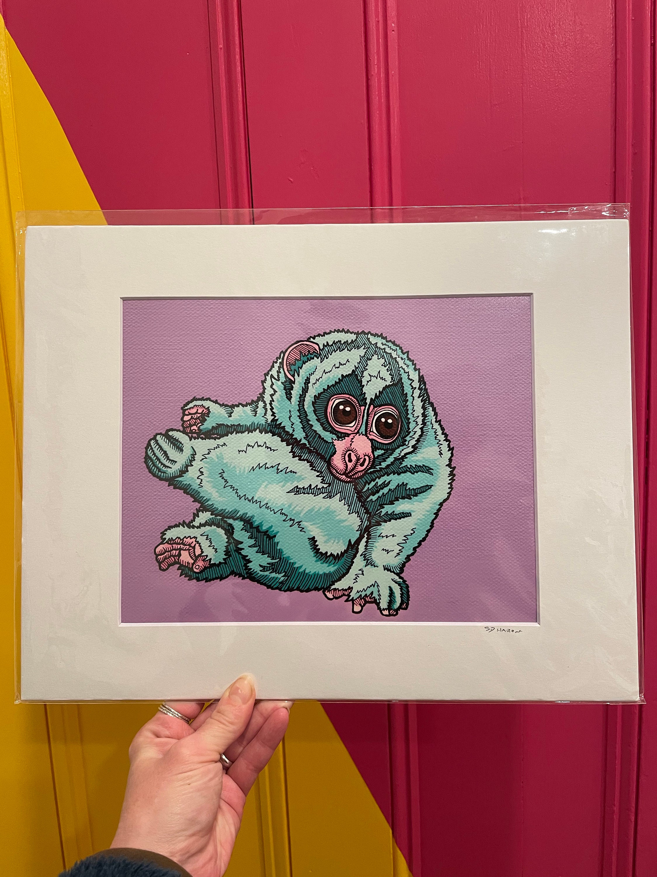 Pop Art Slow Loris Archival Print Slow Loris Illustration - Etsy
