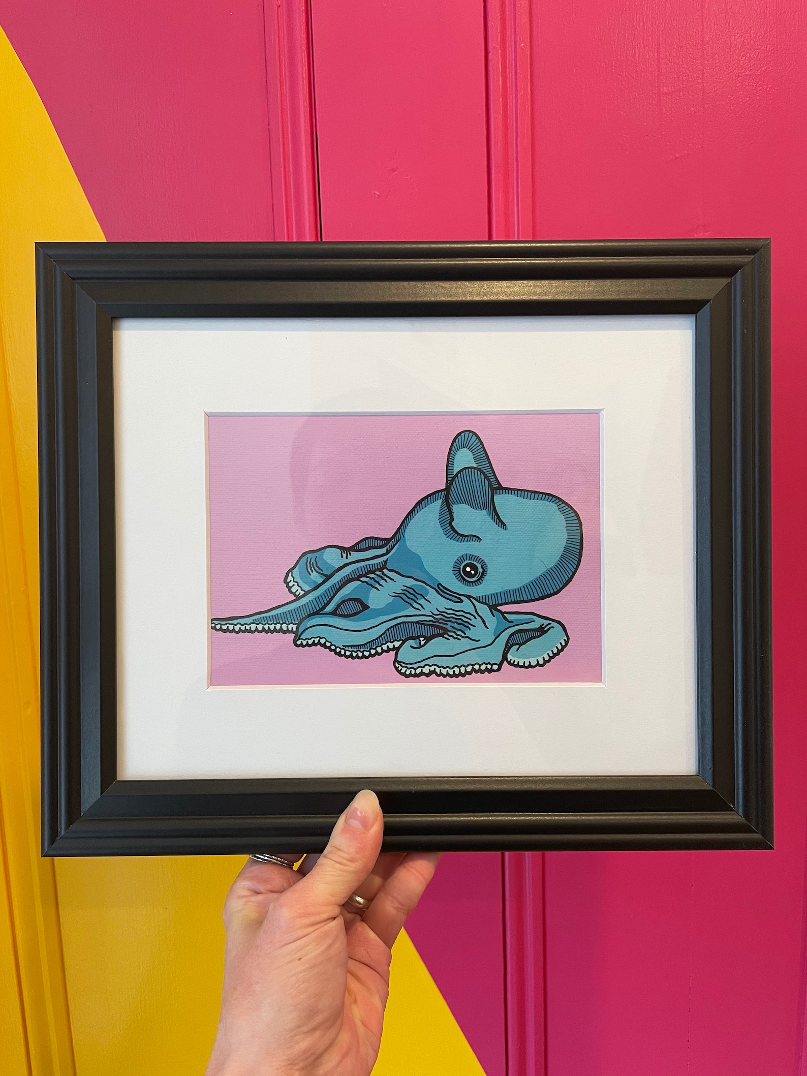 Pop Art Dumbo Octopus Archival Print, Octopus Art, Cephalopod Art, Gift ...