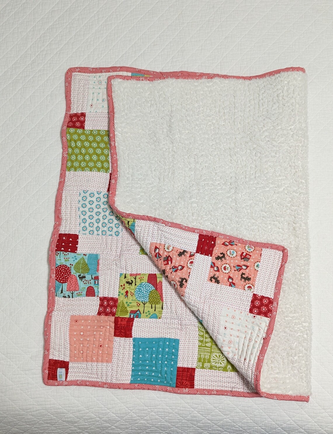 Little Red Riding Hood Moda Baby Quilt Handmade - Etsy