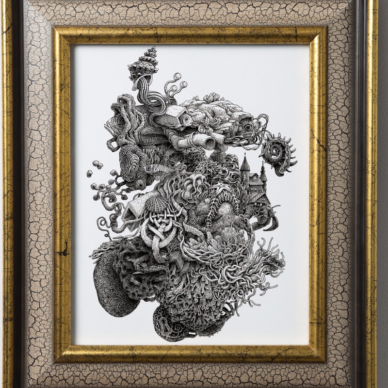 Pen and Ink Surreal Art - Etsy