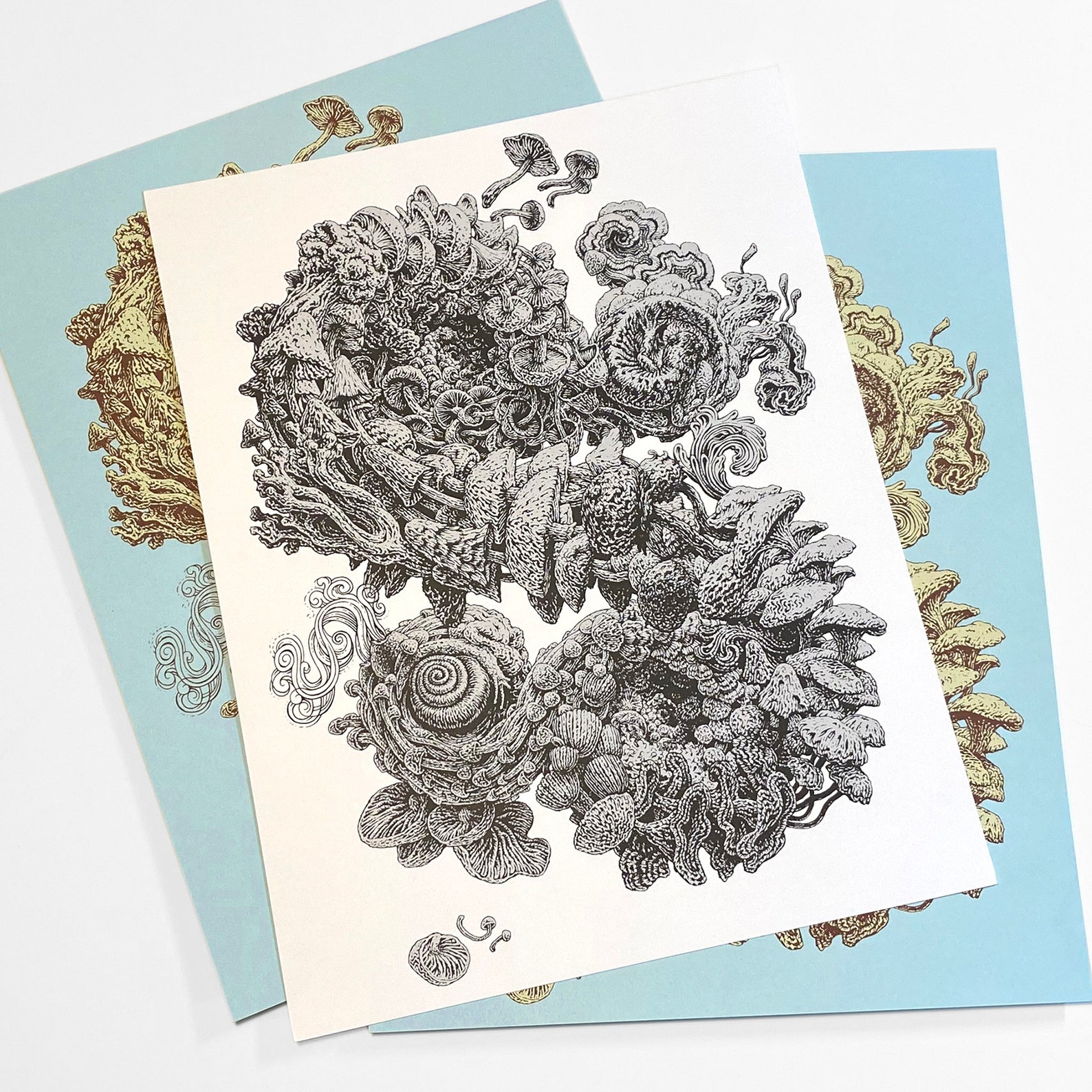 Mushroom Menagerie Screenprint, Limited Edition of 100, Signed and ...