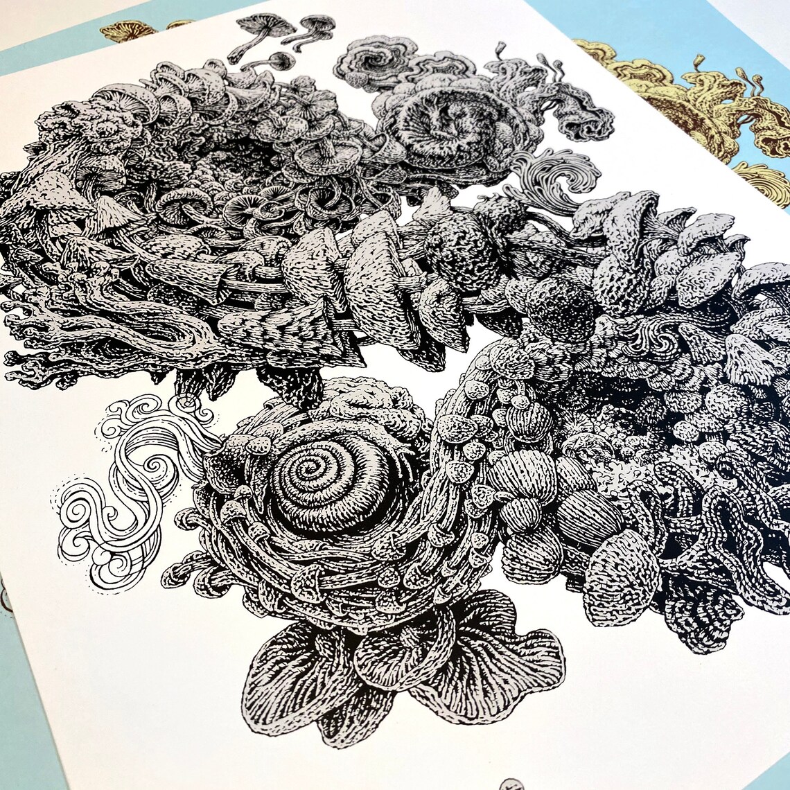 Mushroom Menagerie Screenprint, Limited Edition of 100, Signed and ...