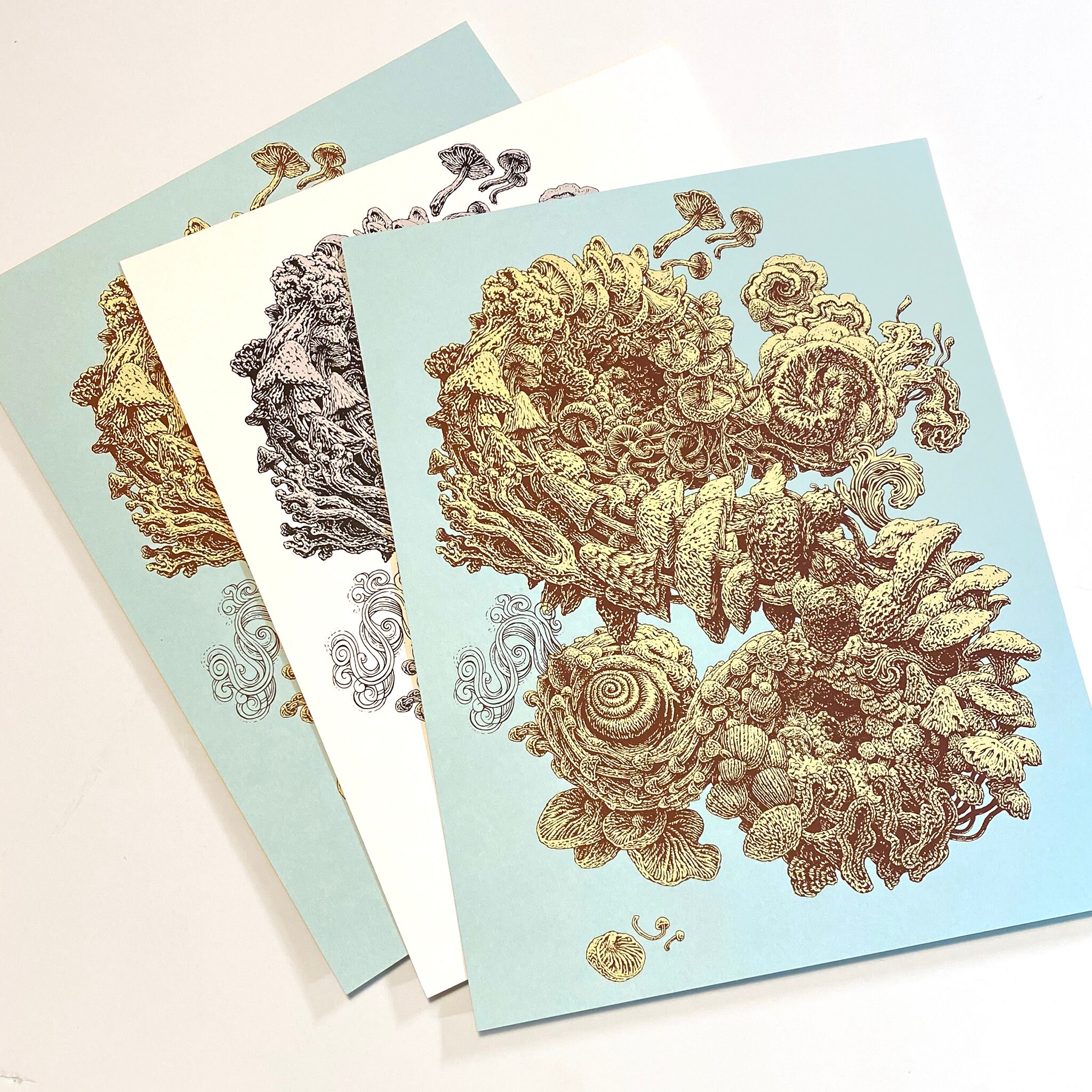 Mushroom Menagerie Screenprint, Limited Edition of 100, Signed and ...
