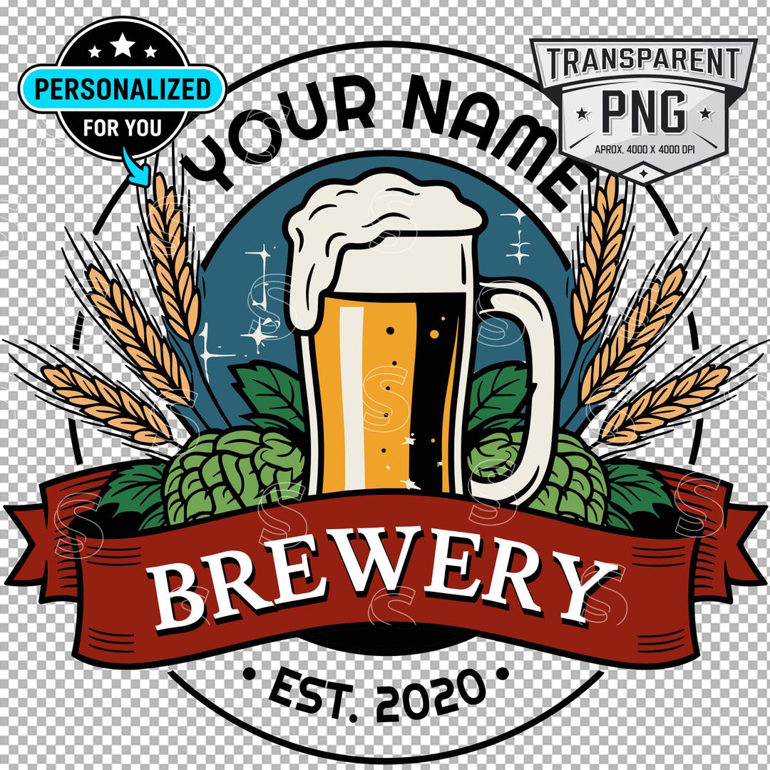 Custom Brewery Logo PNG – Personalized Taproom Gift (digital Download ...