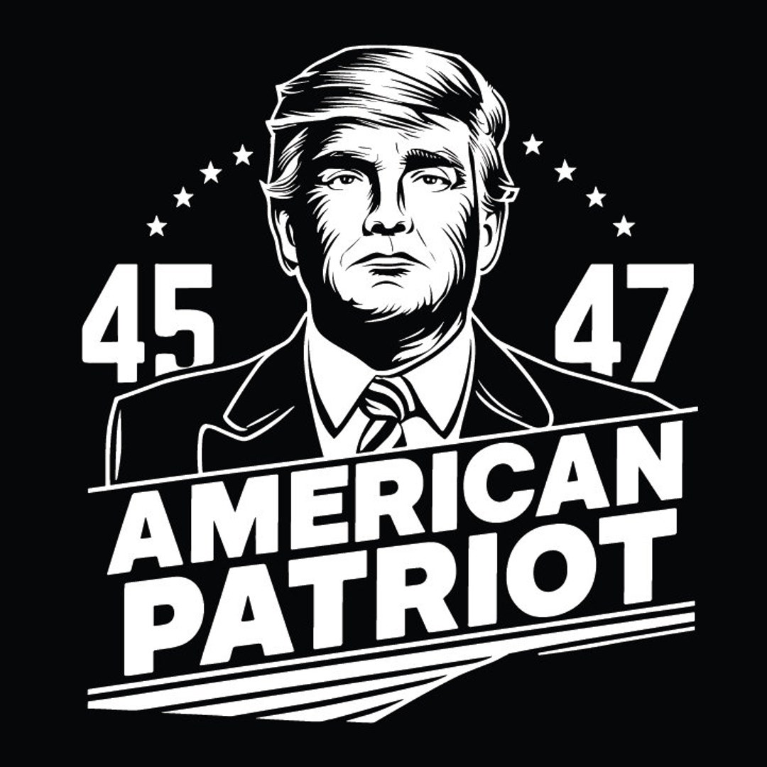 American Patriot Trump 45-47 Artwork | Cricut Artwork | Trump Vinyl SVG ...