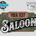 Custom Saloon Sign PNG - Vintage Western Bar Logo | Personalized ...