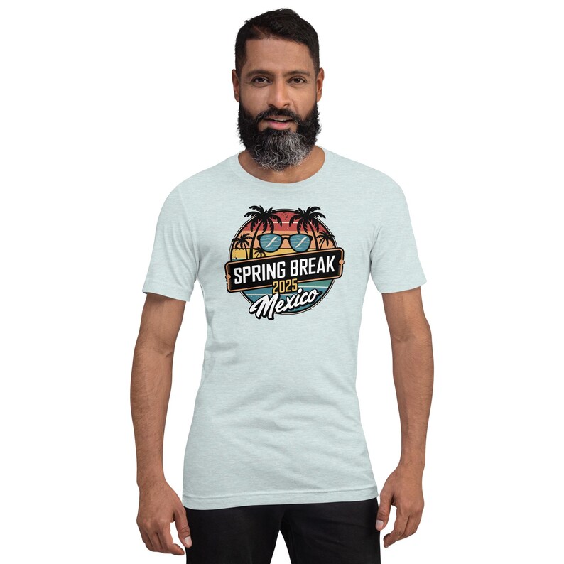 Spring Break 2025 Mexico Shirt Retro Tropical Vacation T-shirt Beach ...