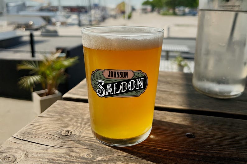 Custom Saloon Sign PNG - Vintage Western Bar Logo | Personalized ...