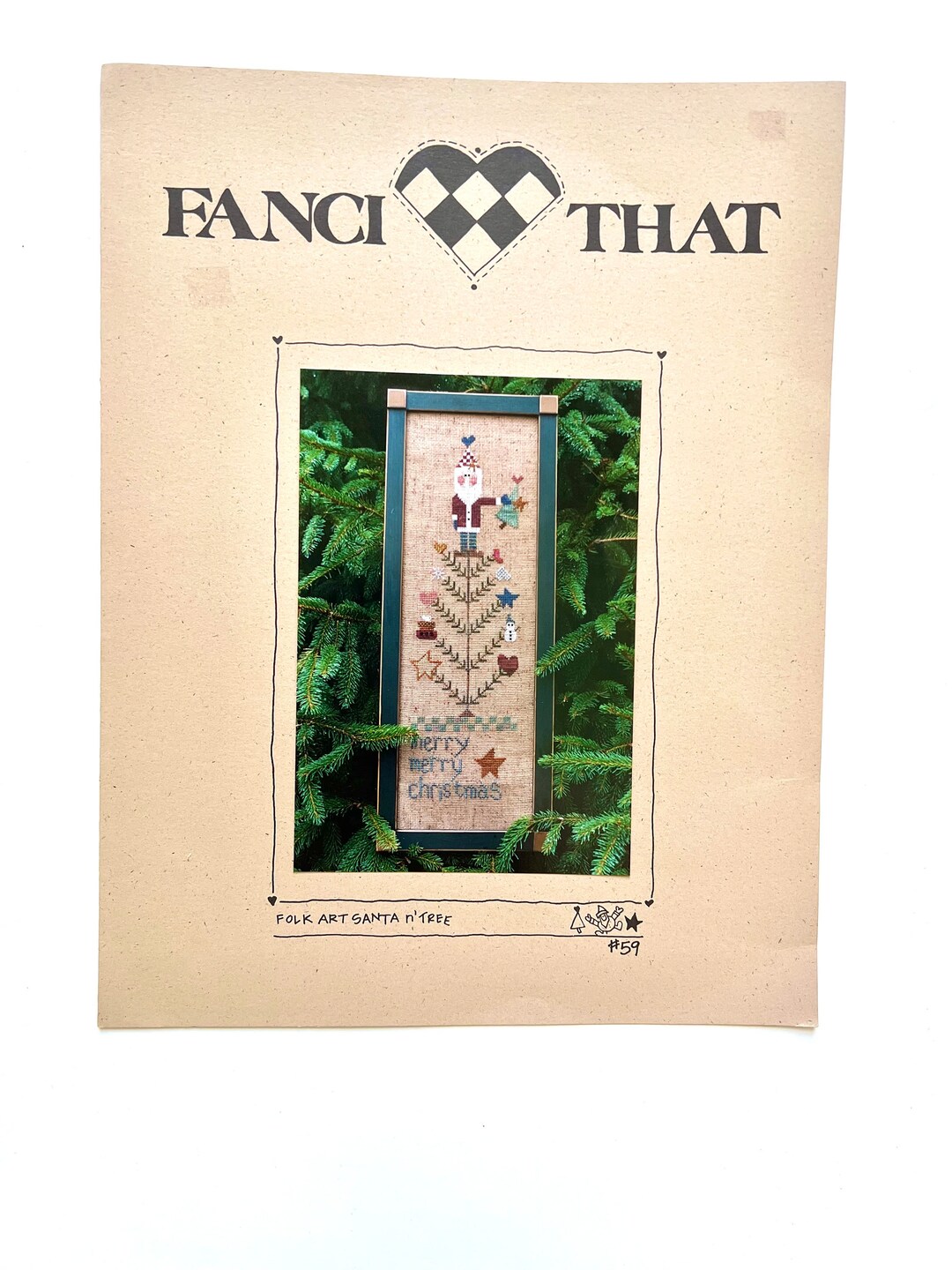 Fanci That Cross Stitch Pattern for Christmas, Vintage - Etsy