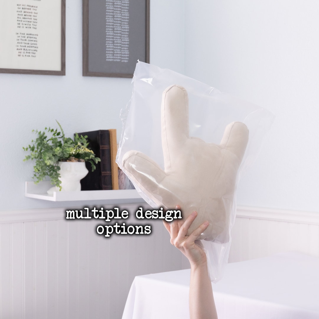 ASL ILY Pillow I Love You Hand Shape // Various Shades of - Etsy