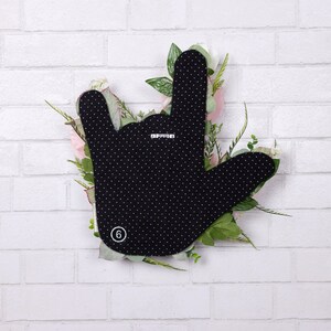 ILY Wall Art I Love You Hand Shape // Light-weight for Simple Hanging ...