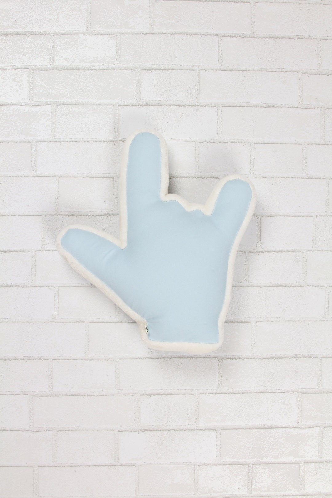 ANY COLOR ILY Pillow (I Love You) Hand Shape // Any Solid Color Cotton ...