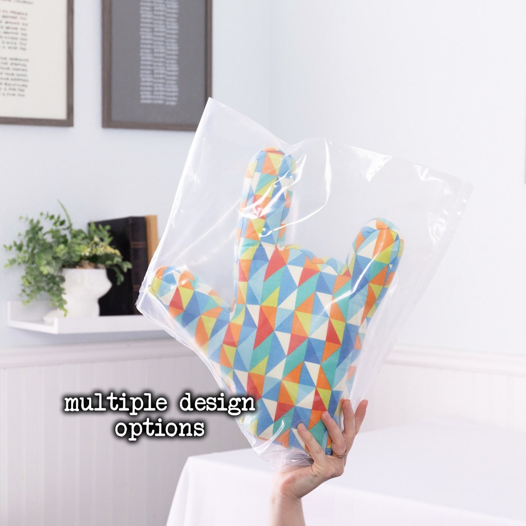 ASL ILY Pillow I Love You Hand Shape // Multicolored Geometric Pattern ...