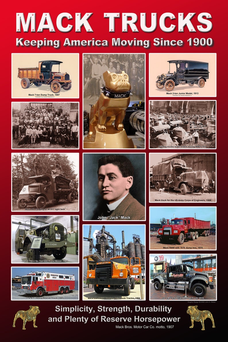 Mack Trucks Commemorative 20x30 Unframed Print. - Etsy