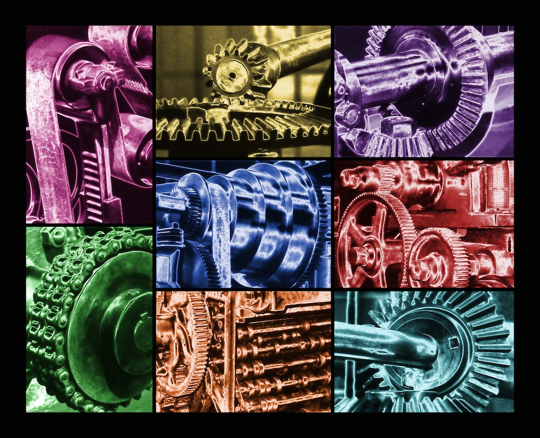 Cosmic Gears Industrial Wall Poster - Etsy