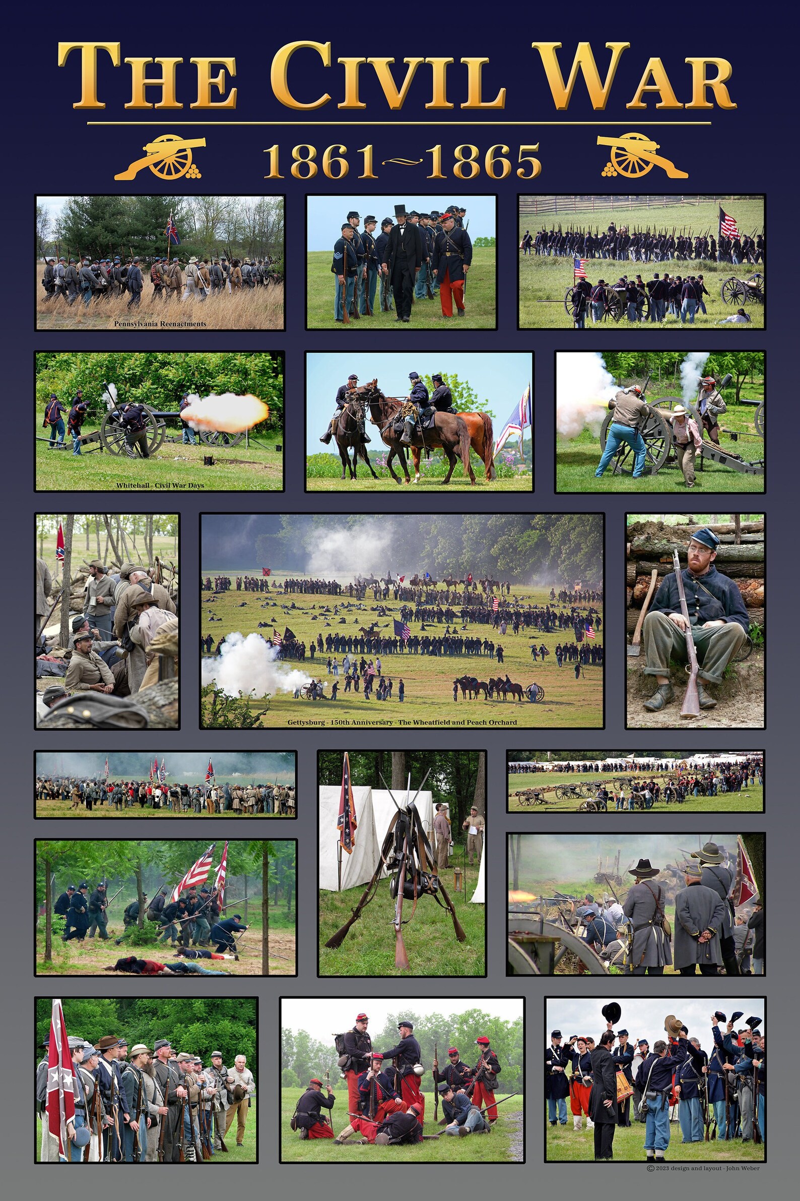 The Civil War - Pennsylvania Reenactments. 20x30 Unframed Print - Etsy