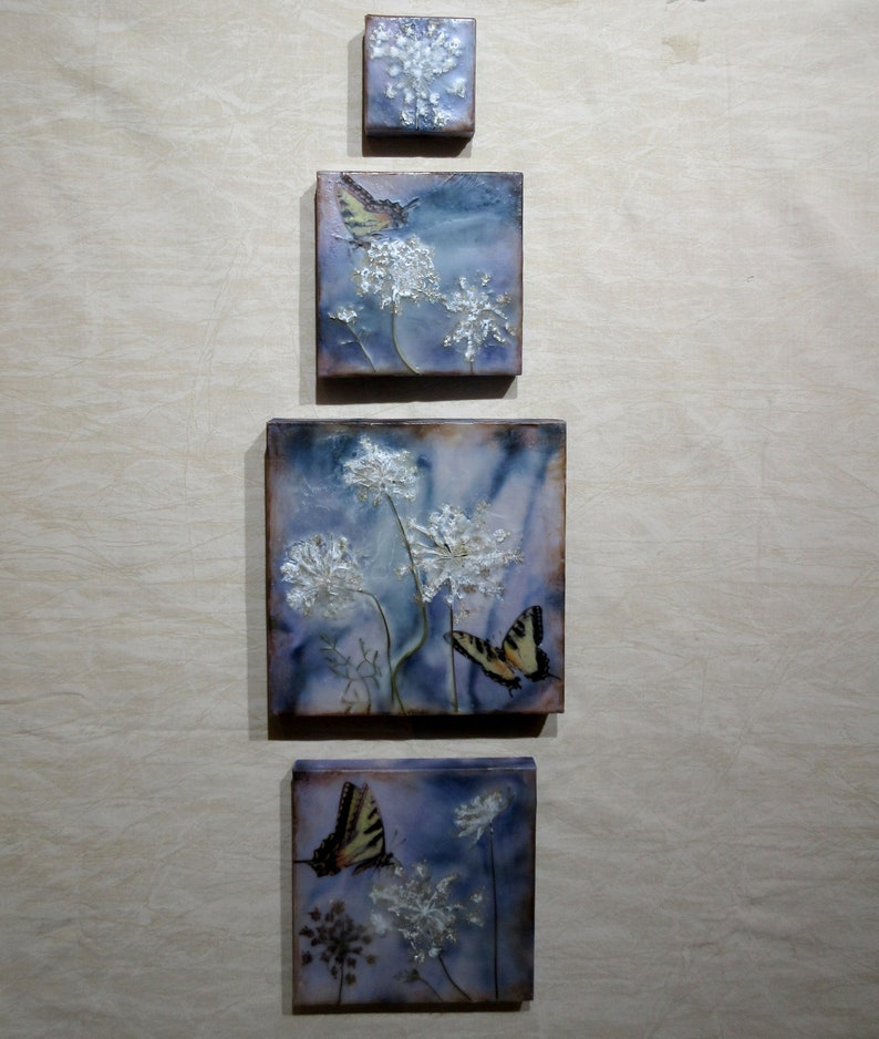 Encaustic Art Wall Art Queen Anne's Lace With - Etsy