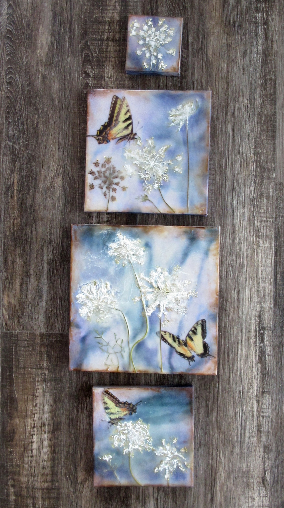 Encaustic Art Wall Art Queen Anne's Lace With - Etsy