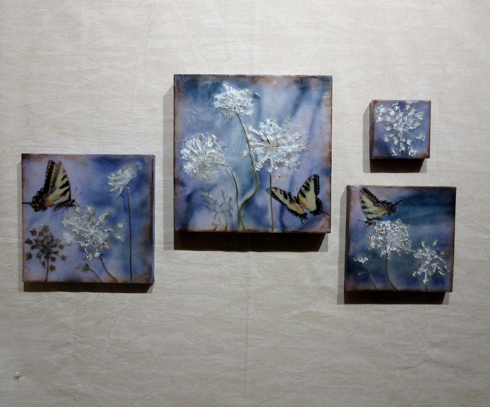 Encaustic Art Wall Art Queen Anne's Lace With - Etsy