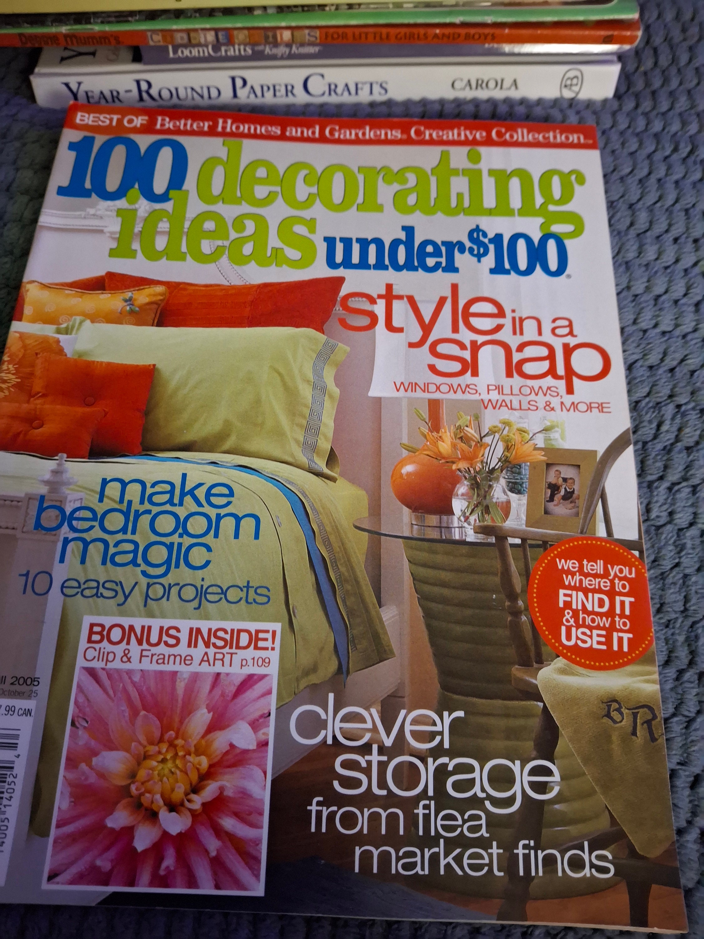 Preowned One Hundred Decorating Ideas Under Ten Dollars FALL 2005 - Etsy