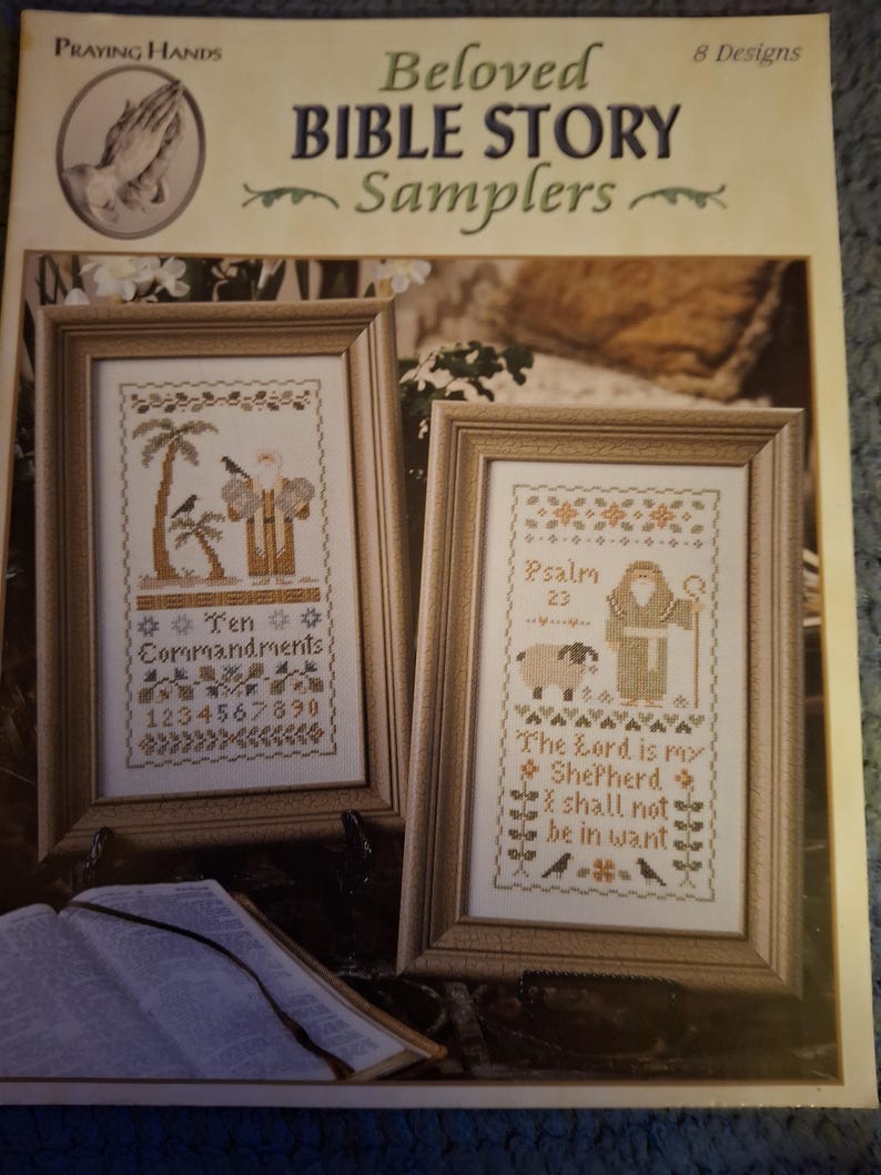 Leisure Arts Praying Hands Beloved Bible Story Samplers 8 Designs - Etsy