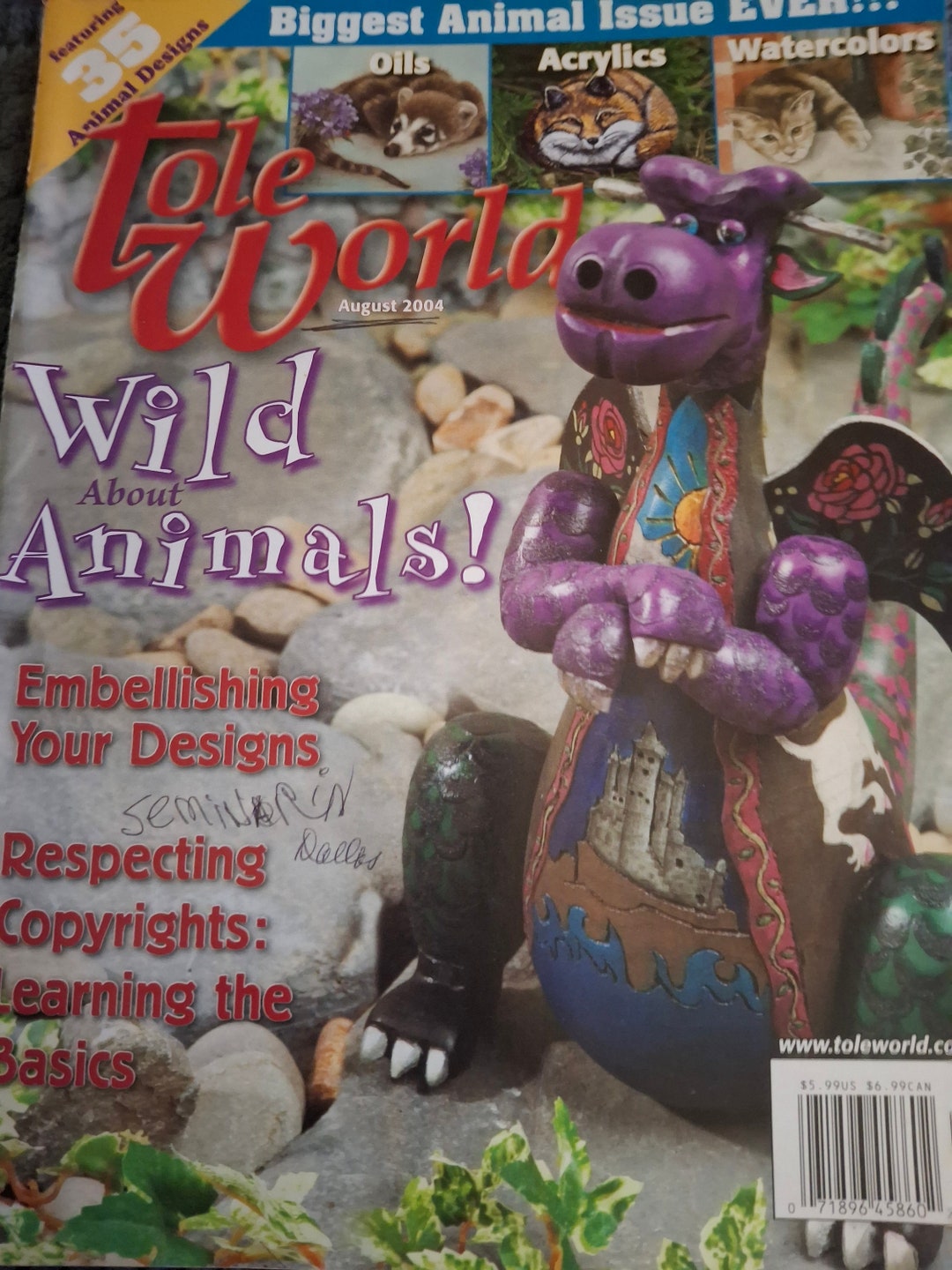 Tole World About Wild Animals Preowned - Etsy