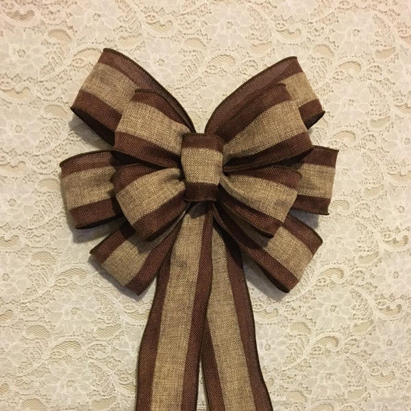Large Burlap Bow - Etsy