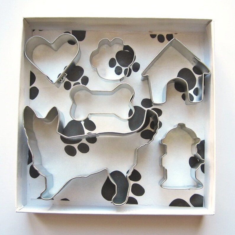 Corgi Six Piece Cookie Cutter Set Add a Letter A to Z - Etsy