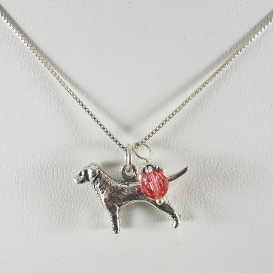 Labrador Large Charm Sterling Silver Necklace Labrador Charm - Etsy