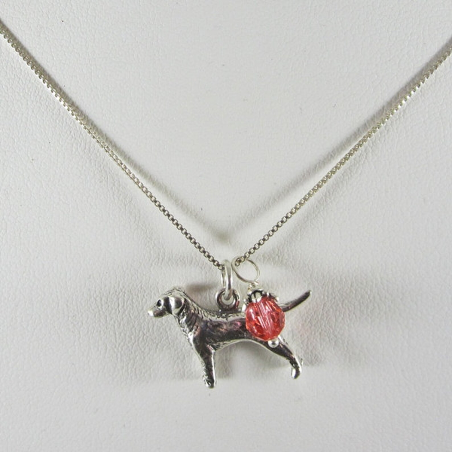 Labrador Large Charm Sterling Silver Necklace Labrador Charm | Etsy